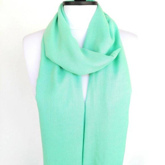 unknown | Accessories | Oversized Mint Green Scarf With Tassels | Poshmark